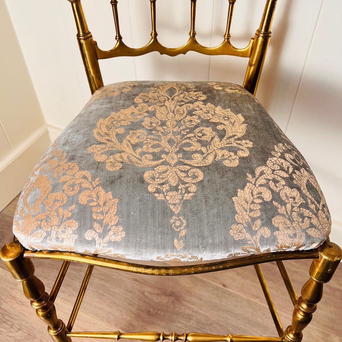 Luxury Victorian Velvet FABRIC Antique Silver Grey Floral - Etsy