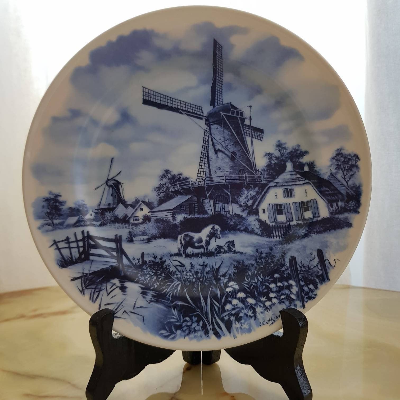 Vintage Delft Blauw Plate, Made in Holland, Souvenir Delft Plate, Nice ...