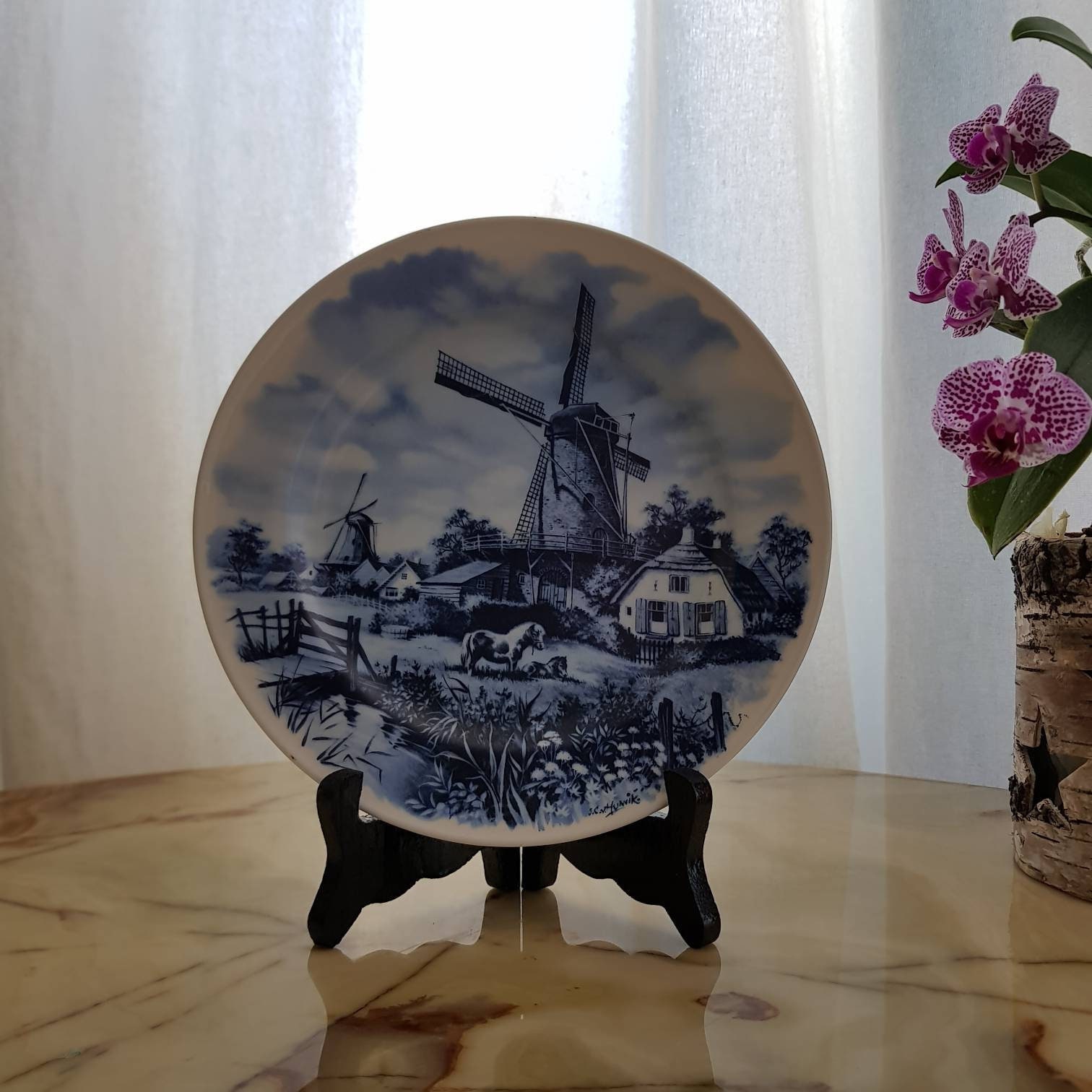Vintage Delft Blauw Plate, Made in Holland, Souvenir Delft Plate, Nice ...