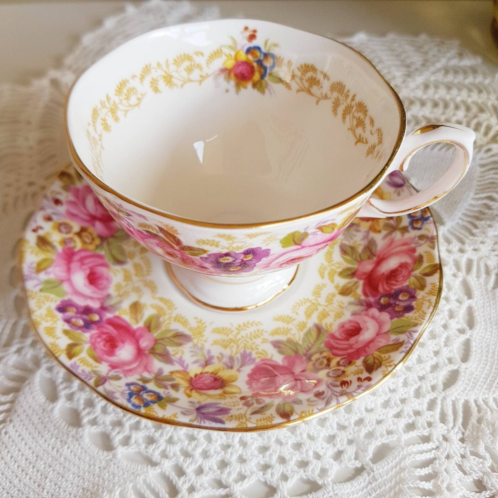 Vintage Royal Albert Serena Lady Cup & Saucer – Fine English China ...