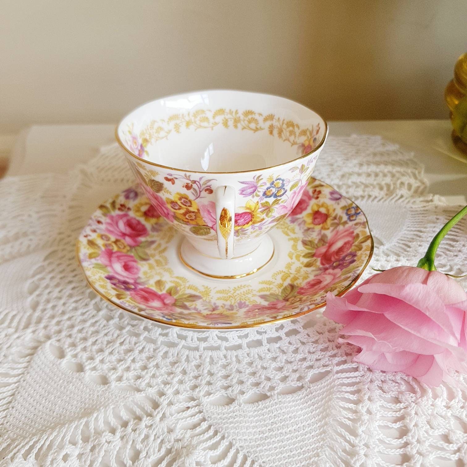 Vintage Royal Albert Serena Lady Cup & Saucer – Fine English China ...