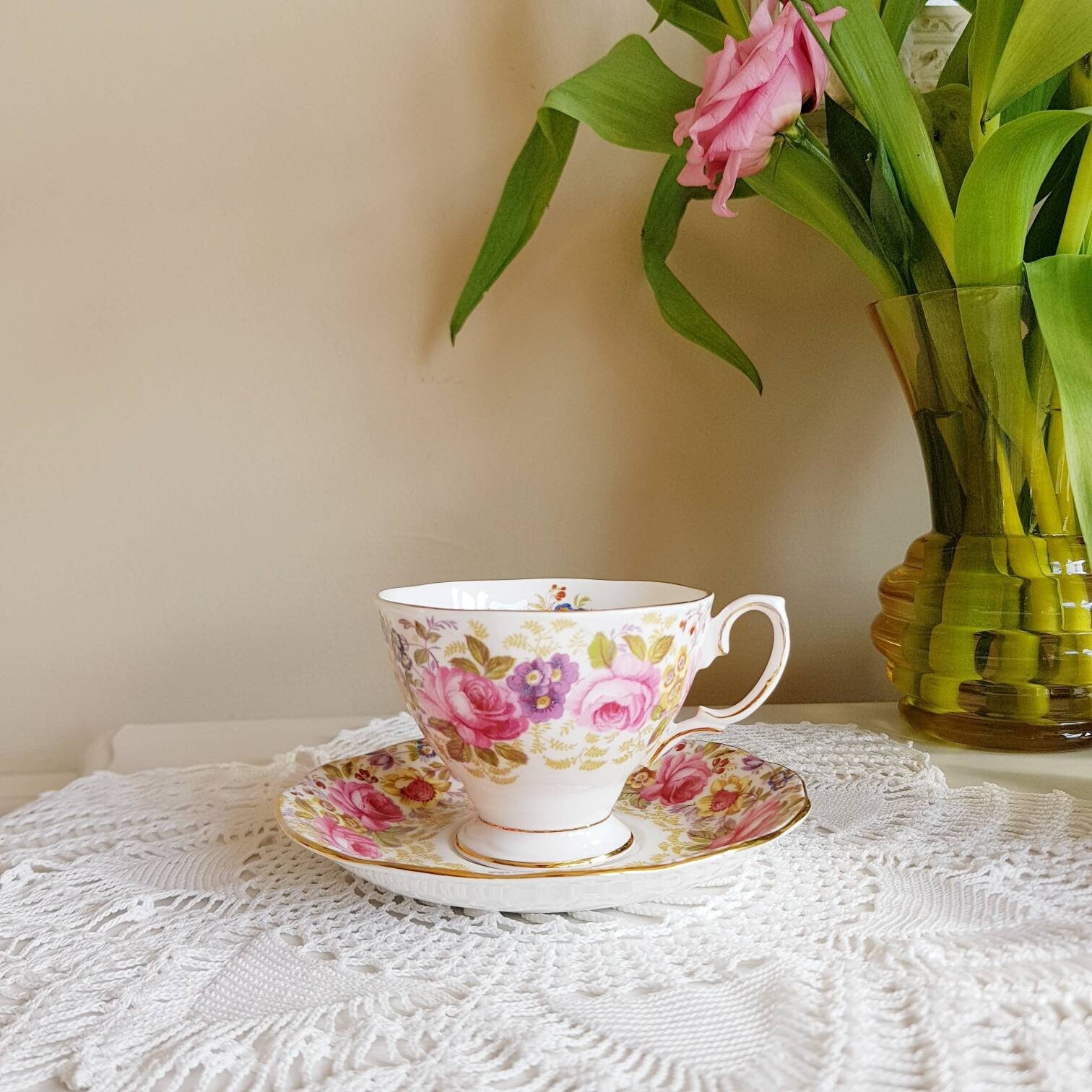 Vintage Royal Albert Serena Lady Cup & Saucer – Fine English China ...