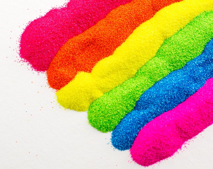 UV Reactive Glitter Set, Ultrafine Body Safe Blacklight Colors - Etsy