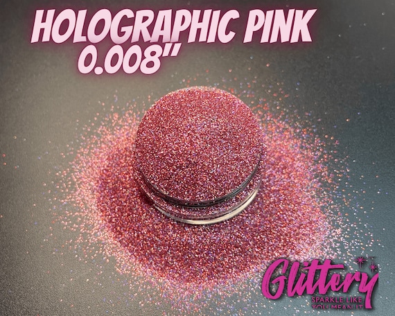 Holographic Pink Glitter Cosmetic Grade 1 Oz Glitter | Etsy