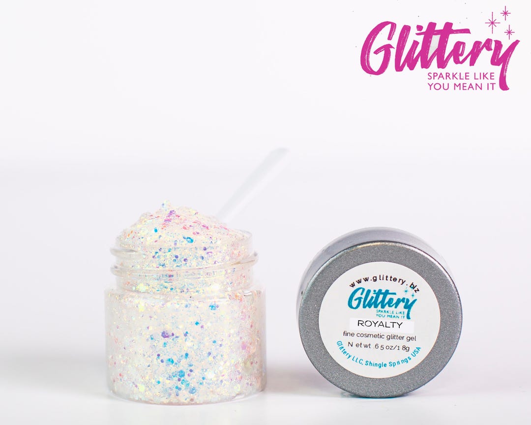 Royalty Biodegradable Glitter Gel - Firefly White, Festival Body ...