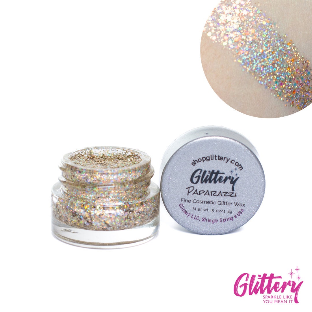 Paparazzi Holographic Gold Glitter Wax for Face and Body- Festivals ...
