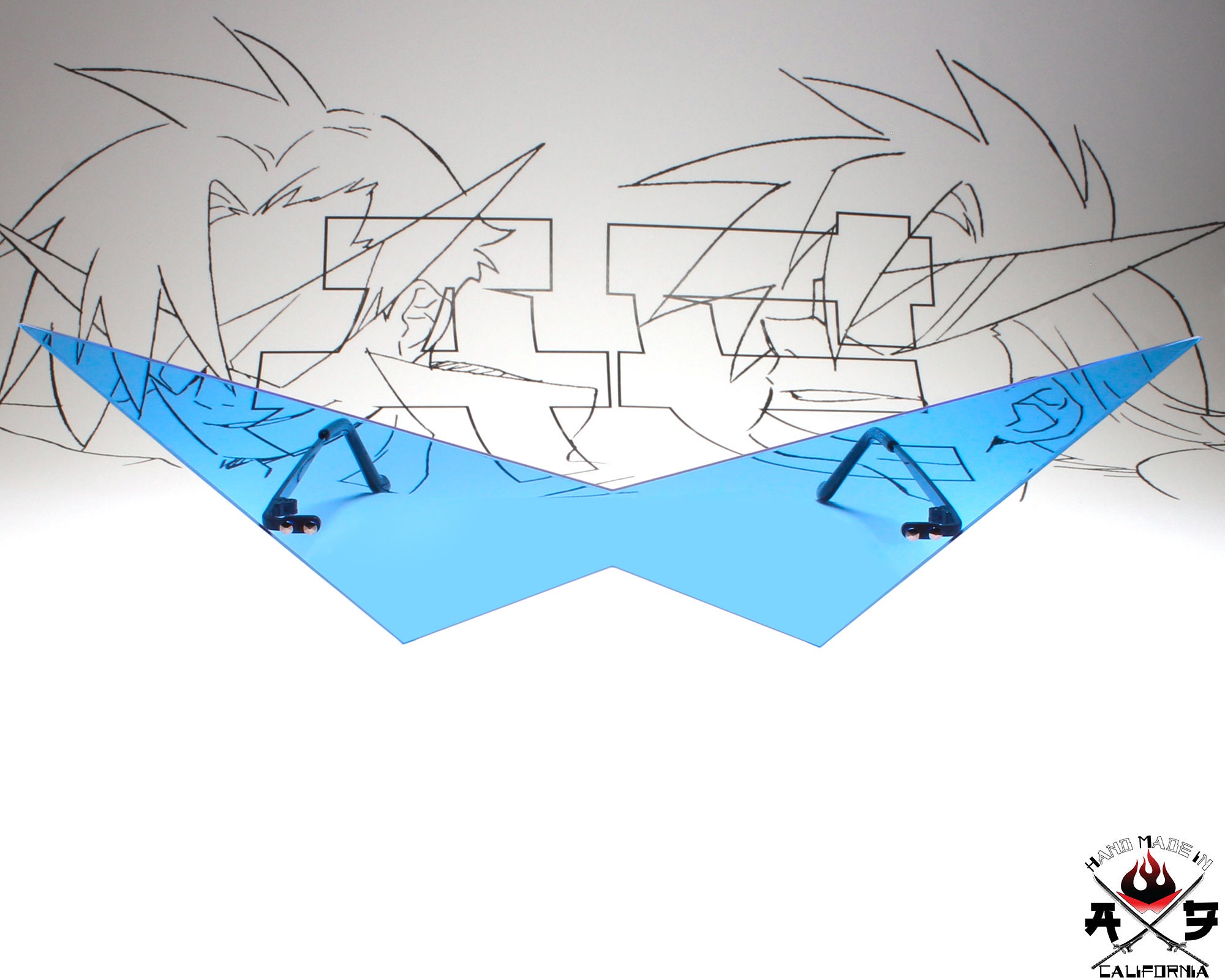 Pointy Cartoon Anime Manga Costume Cosplay Party Futuristic Eyewear ...