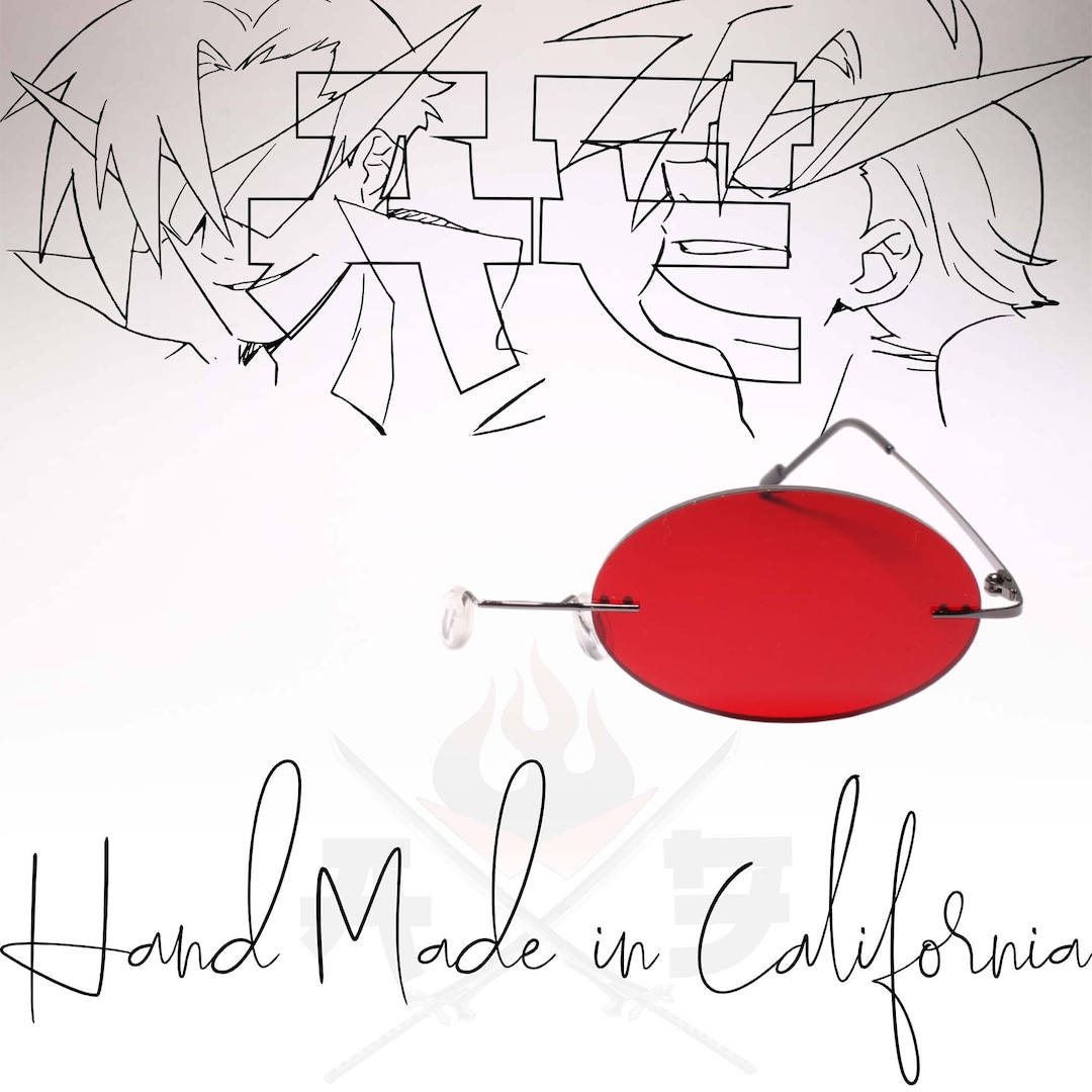 Alastor Inspired Red Monocle Costume Cosplay Eyewear Sun Glasses - Etsy