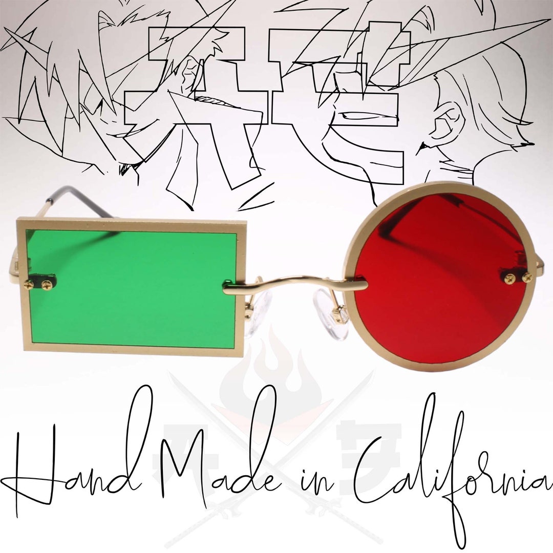 Spider Jerusalem Transmetropolitan Inspired Gold Frame W/ Red & Green ...