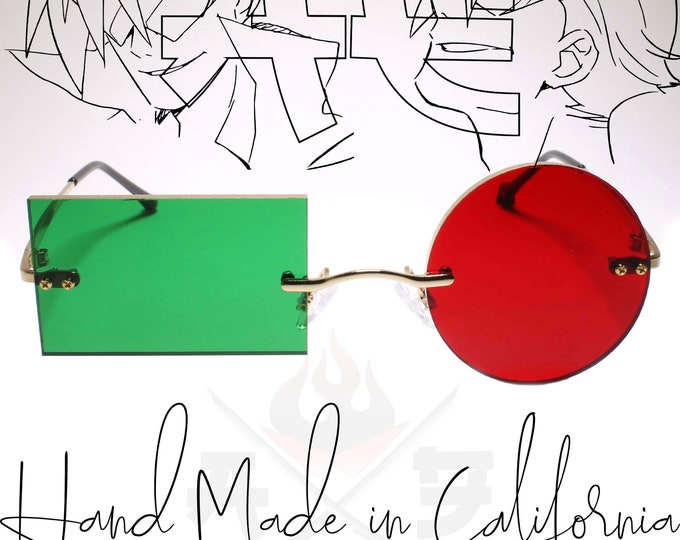 Spider Jerusalem Transmetropolitan Inspired Gold Frame W/ Red & Green ...