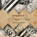 Vintage Grey and Black Digital Paper Collection, Bundle of Scrapbook ...
