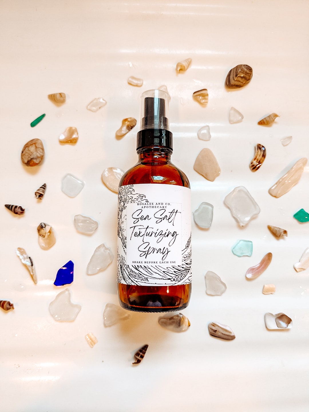 Organic Sea Salt Texturizing Spray: Beach Wave Hair Look - Etsy