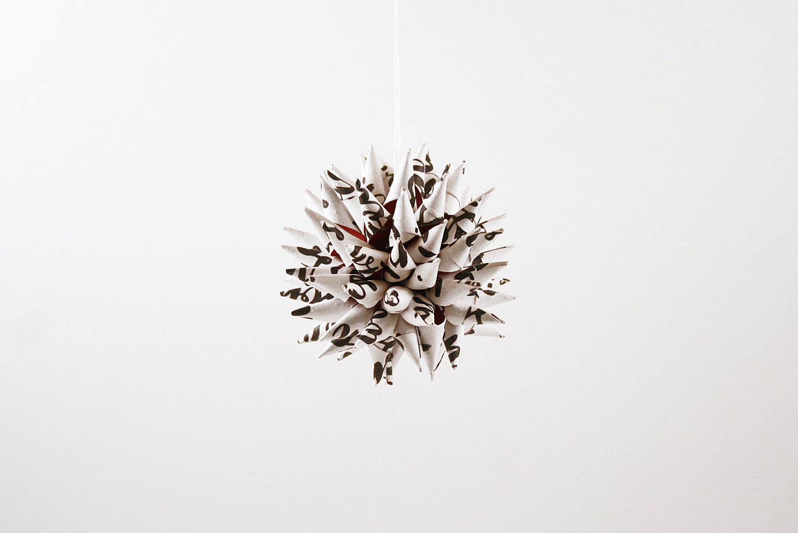 Black Cursive Festive Holiday Script on White Background Polish Star ...