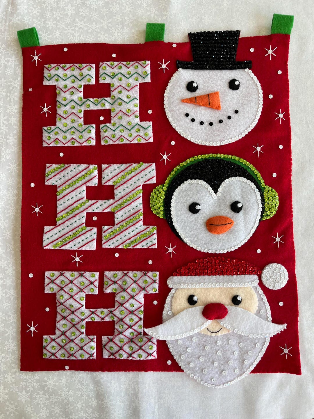 Bucilla Hallmark Felt Christmas Wall Hanging: Hand Sewn 14"x17" - Etsy