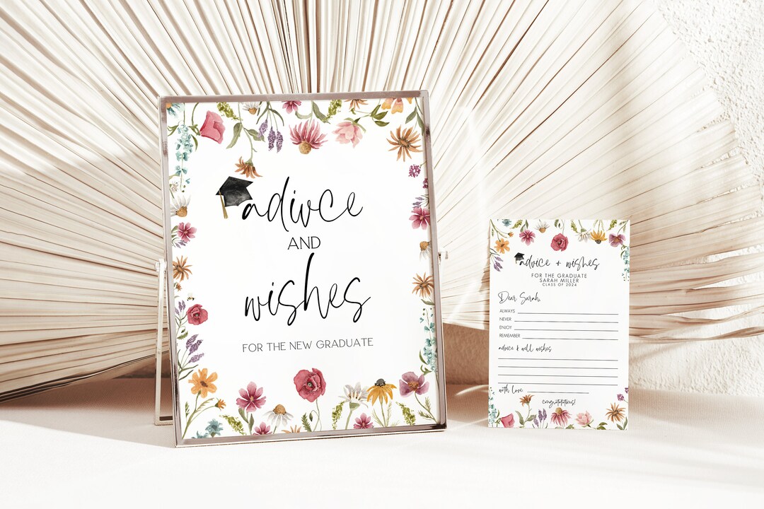 Wildflower Graduation Advice and Wishes, Grad Wishes, Graduation Wishes ...