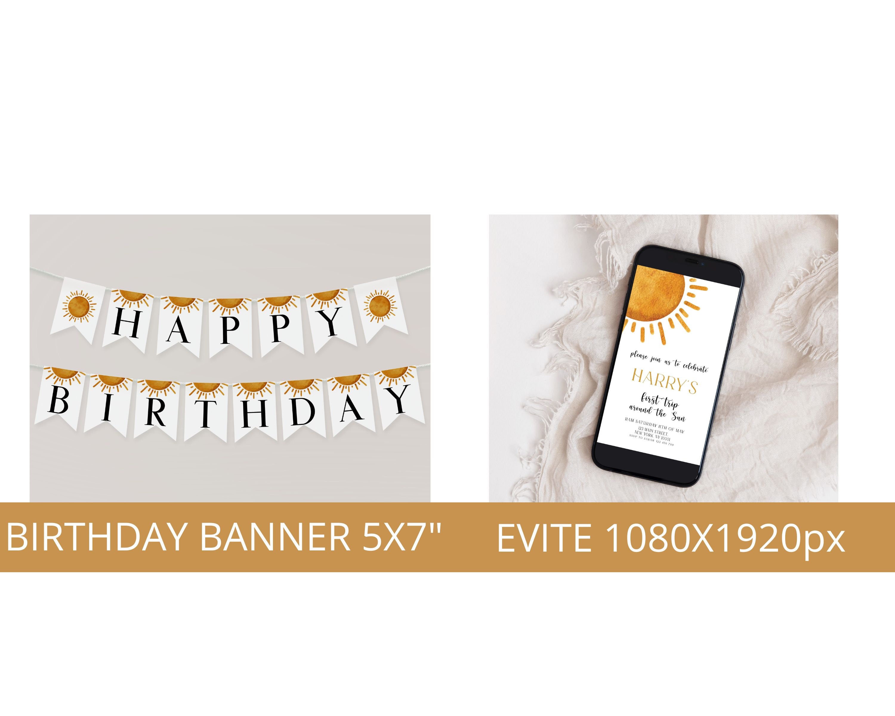 First Trip Around the Sun Bundle, Sun Birthday Bundle, Sun Birthday ...