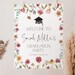 Wildflower Graduation Welcome Sign, Graduation Welcome Sign With Photo ...