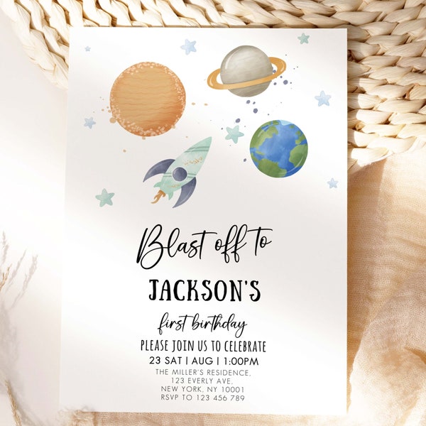 Space Birthday - Etsy