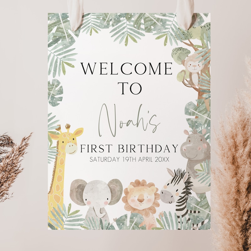 Wild One Welcome Sign - Etsy