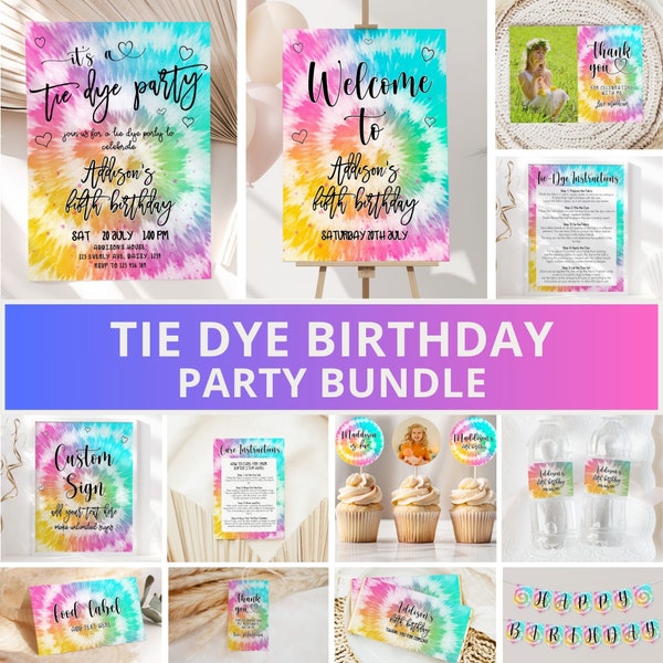 Tie Dye Birthday - Etsy