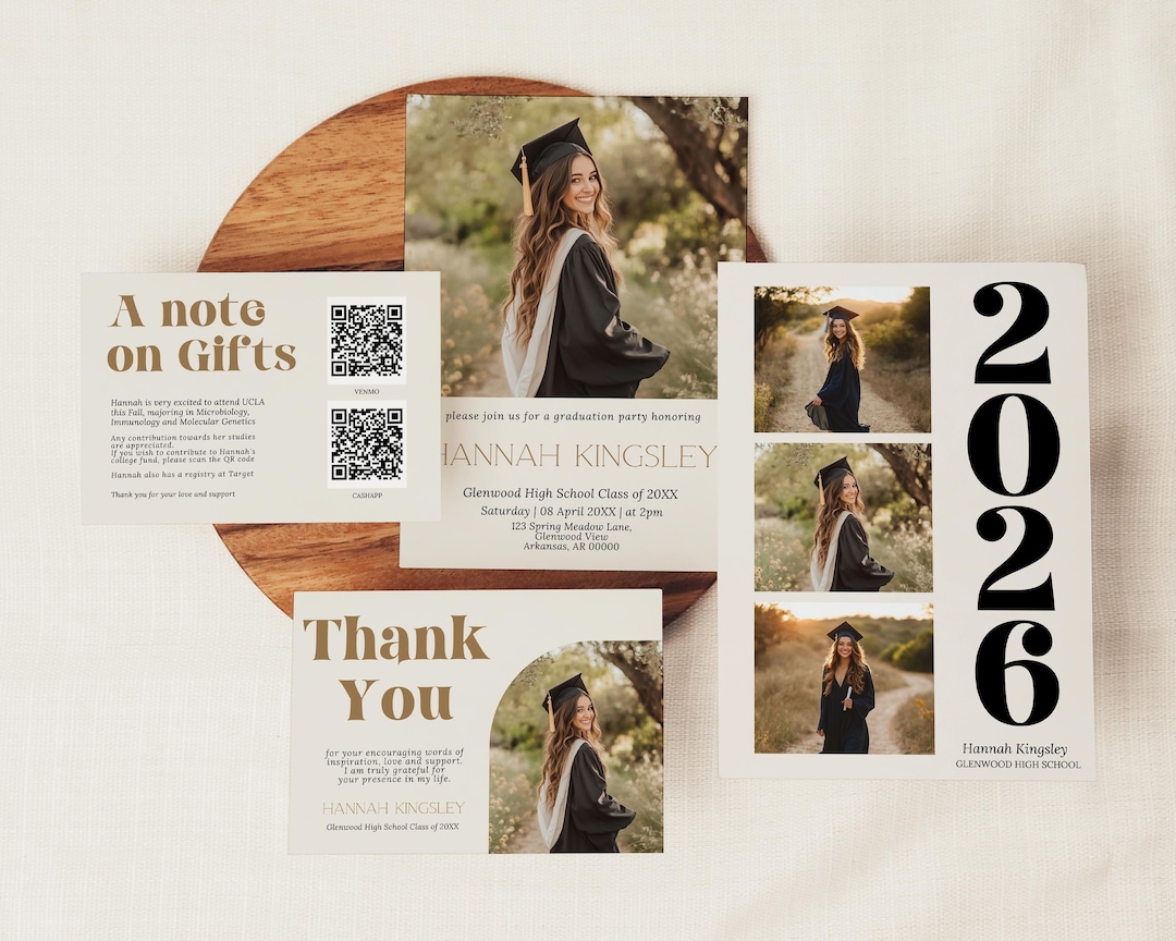 Class of 2026 Graduation Party Invitation, Graduation Suite, Graduation ...
