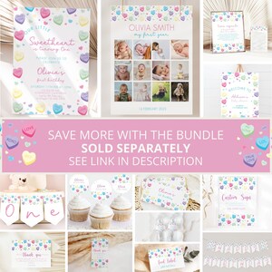 Conversation Hearts Birthday Invitation, Valentine Birthday Invite ...