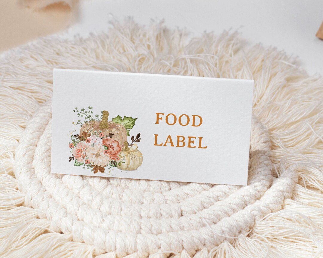 Little Pumpkin Birthday Food Label, Fall Food Label Printable ...