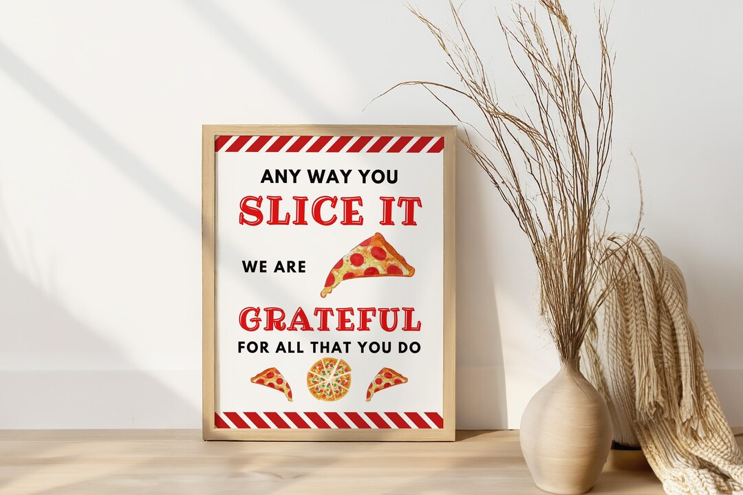 Staff Appreciation Pizza Sign, Teacher Appreciation Pizza, Nurse ...
