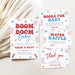 Boom Boom Baby Shower Invitation, 4th of July Baby Shower Invite, 4th ...