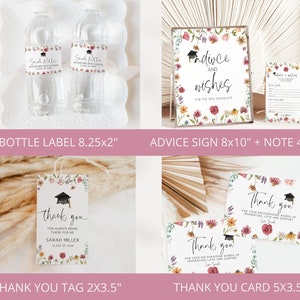 Wildflower Graduation Invitation Bundle, Graduation Party Bundle ...
