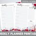 Weekly Planner Printable, Floral Weekly Planner, to Do List, Undated ...