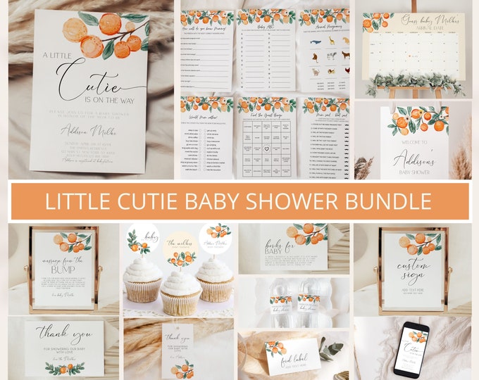 Hey Cutie Theme, Cutie Theme, Tangerine, Cuties, Drink Toppers, Shower ...