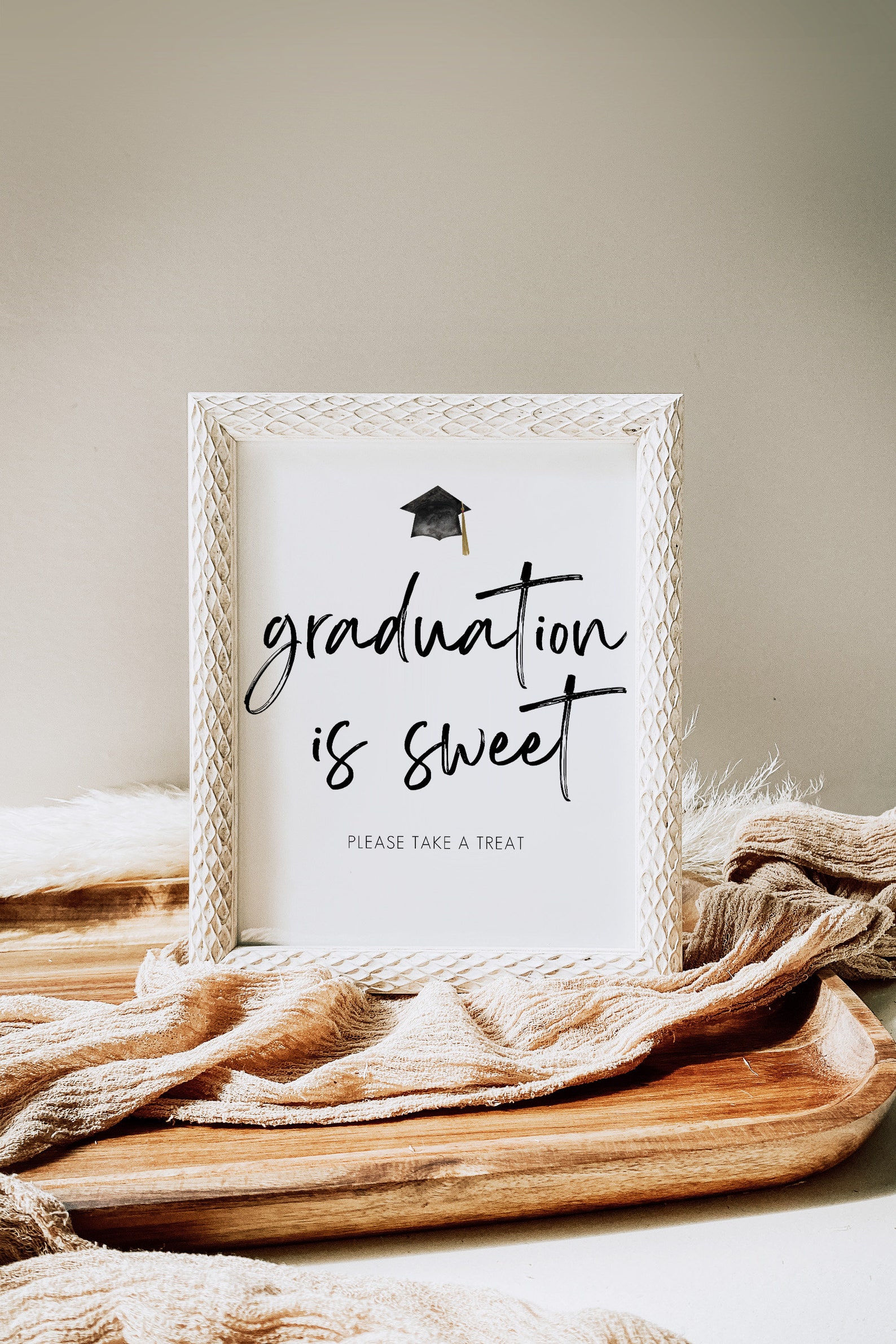 Graduation is Sweet Sign, Grad Favor Sign, Graduation Sweet Sign ...