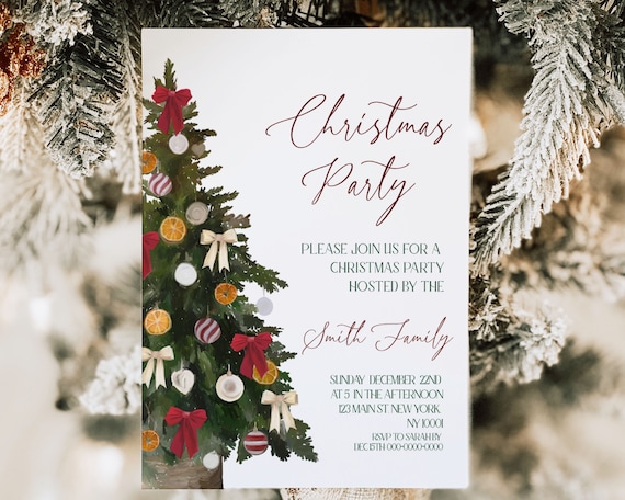 After Christmas Party Invitation
