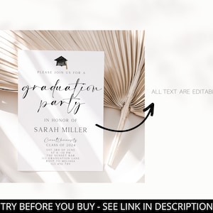 Graduation Invitation Bundle, Graduation Party Bundle, Grad Party ...