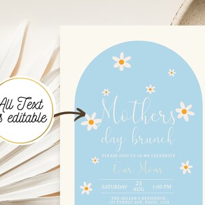 Mothers Day Brunch Invitation, Mothers Day Invite, Mothers Day Brunch ...