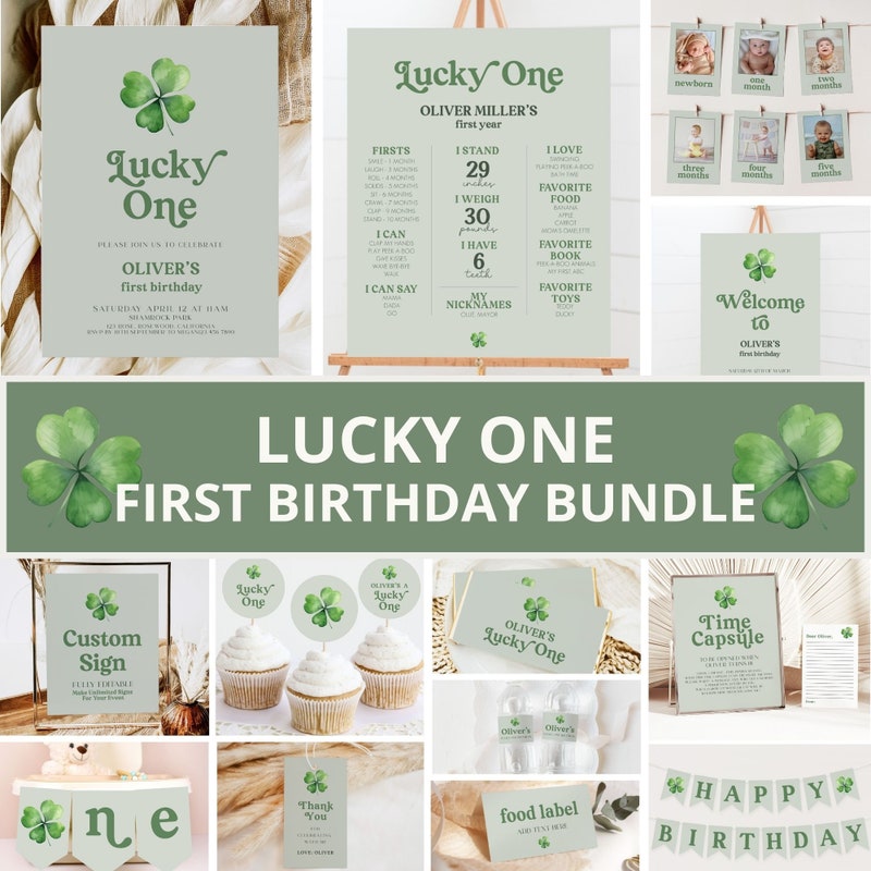 Lucky One Banner Boy - Etsy