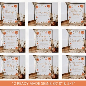 Little Pumpkin Baby Shower Bundle, Fall Pumpkin Baby Shower Invitation ...