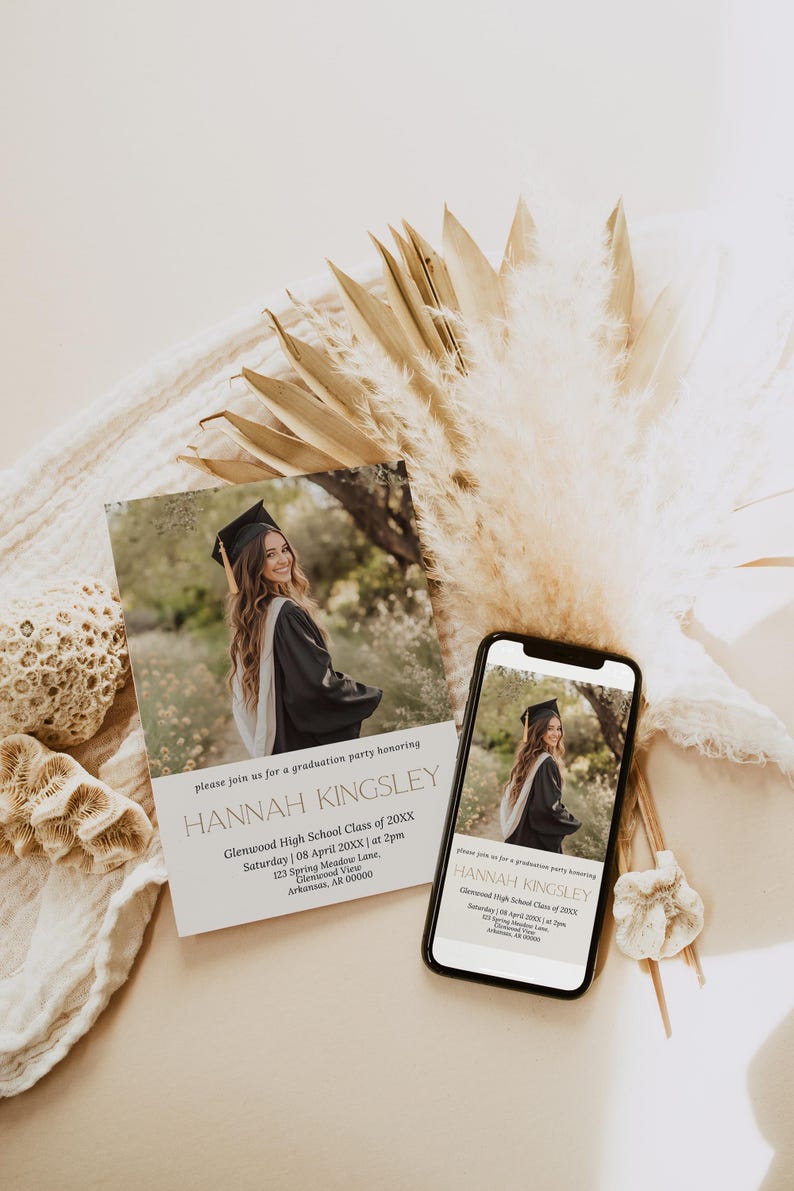 Class of 2026 Graduation Party Invitation, Graduation Suite, Graduation ...