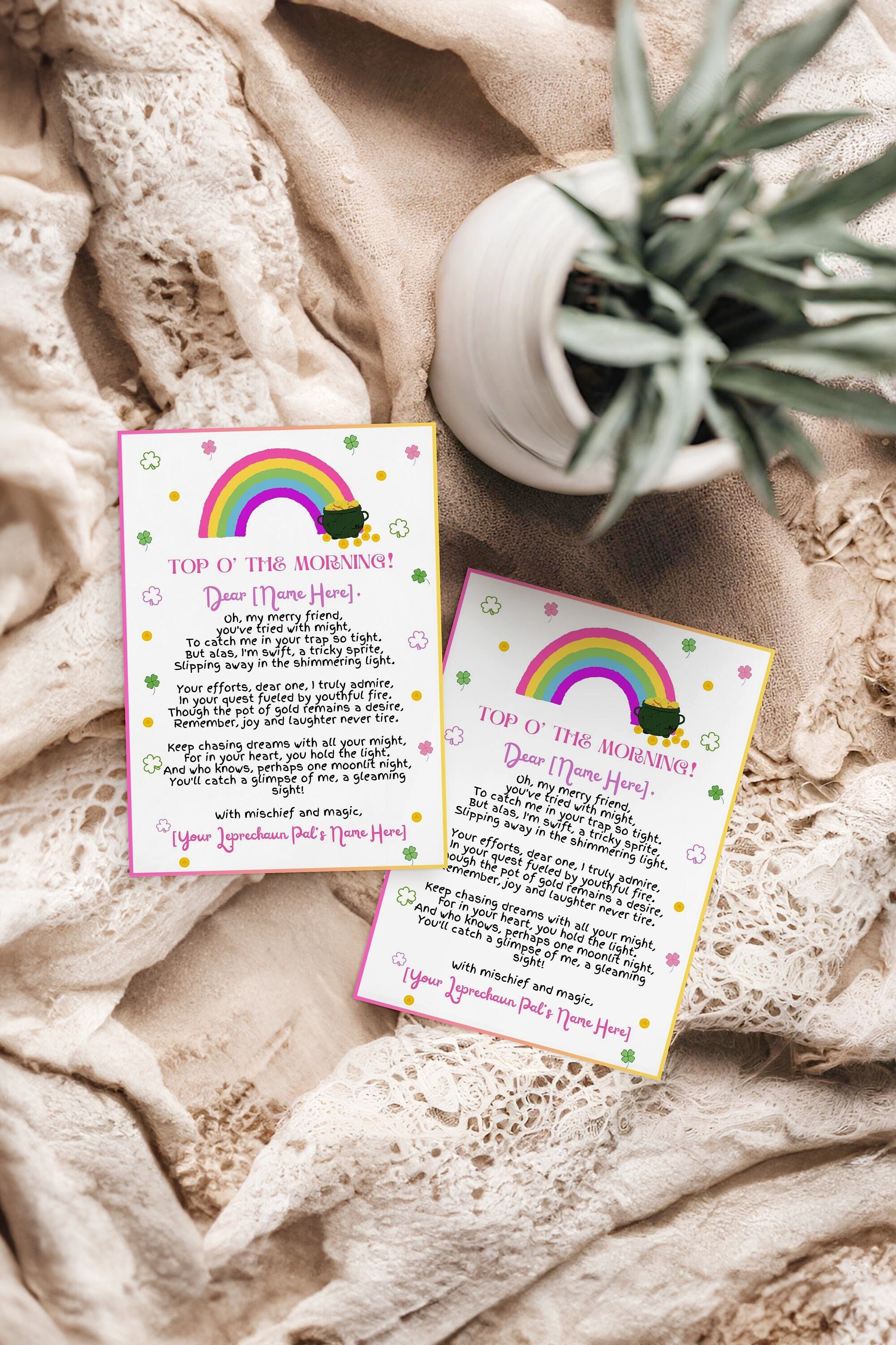 Editable Leprechaun Letter, Letter From Leprechaun, Leprechaun Trap Kit ...