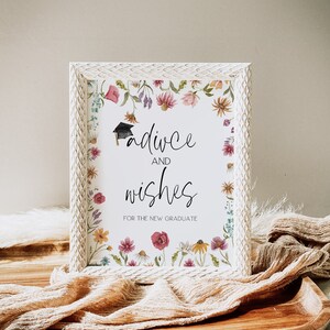 Wildflower Graduation Signs Bundle, Graduation Signs, Graduation Sweet ...
