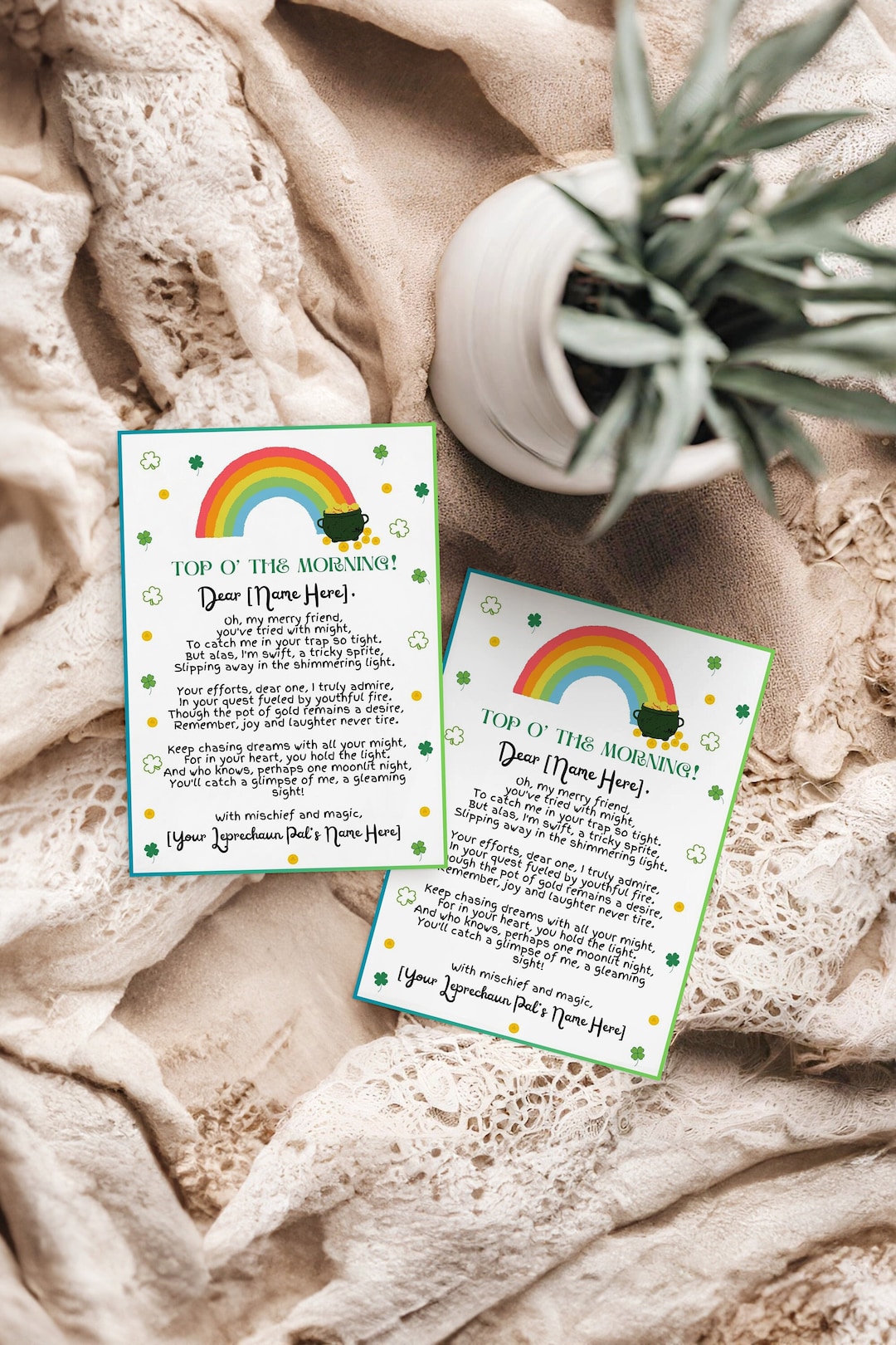 Editable Leprechaun Letter, Letter From Leprechaun, Leprechaun Trap Kit ...