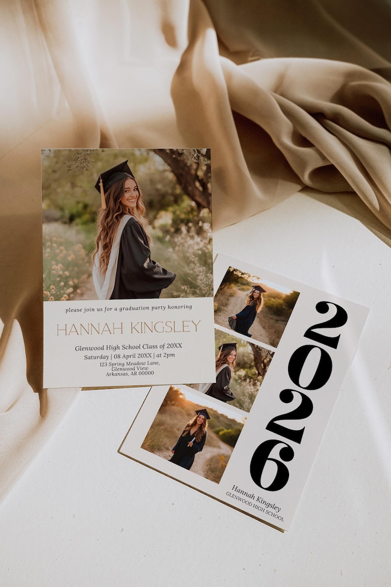 Class of 2026 Graduation Party Invitation, Graduation Suite, Graduation ...