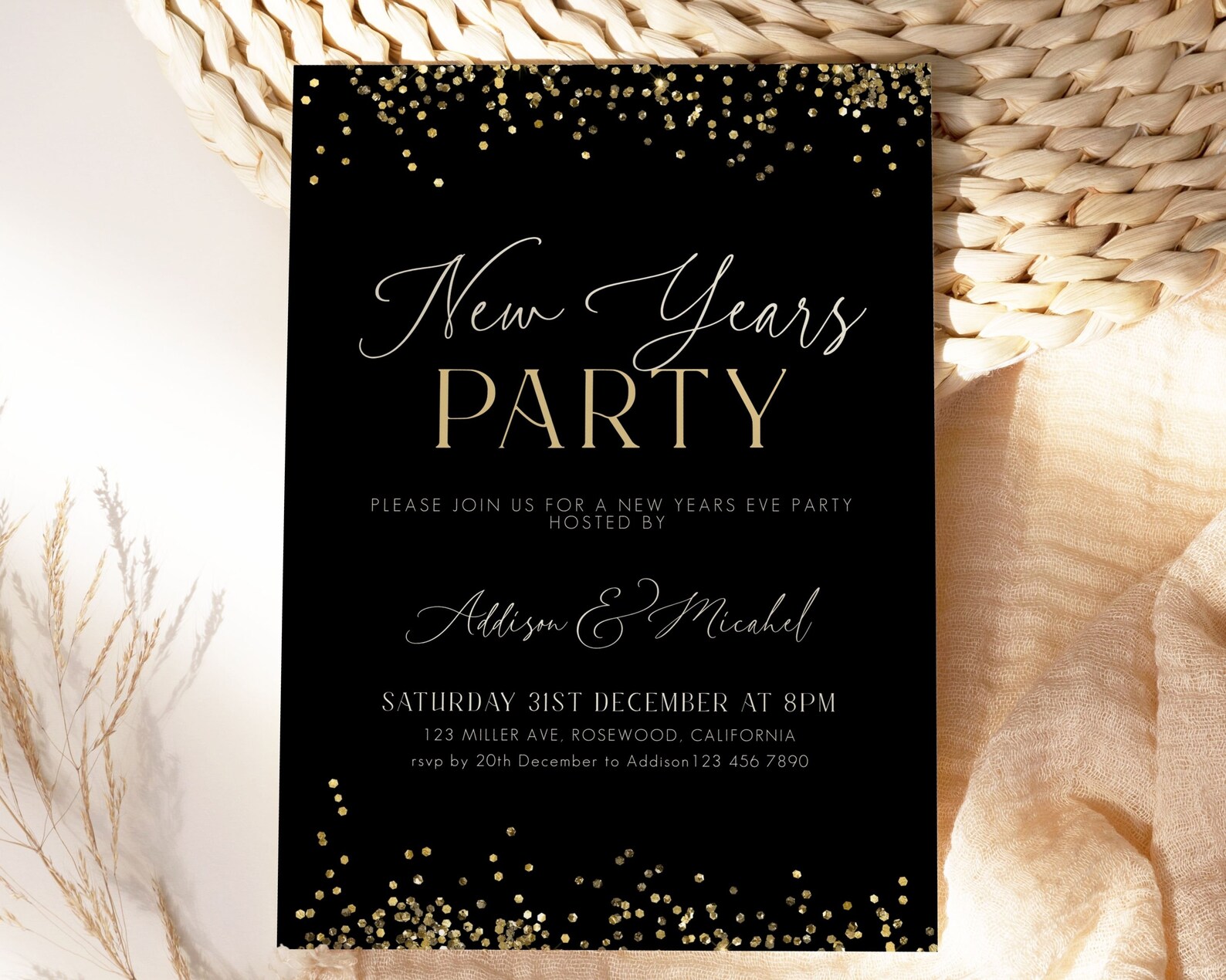 New Years Party Invitation New Years Eve Party Invitation - Etsy