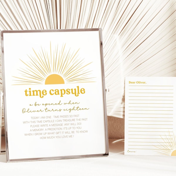 1st Birthday Time Capsule Box - Etsy