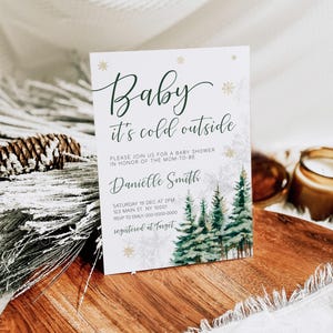 Baby It's Cold Outside Baby Shower Invite, Winter Baby Shower Invite ...