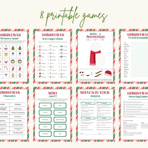 Christmas Games Bundle, Christmas Printable Games, Printable Christmas ...