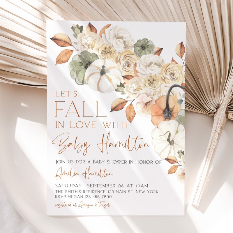 Fall Baby Shower Invitations - Etsy