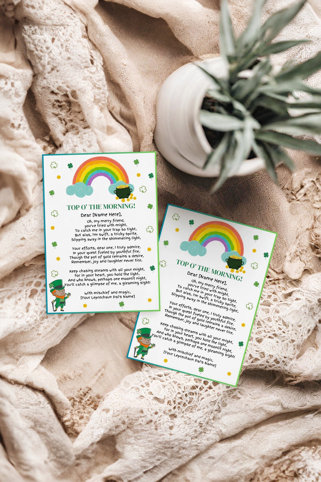 Editable Leprechaun Letter, Letter From Leprechaun, Leprechaun Trap Kit ...
