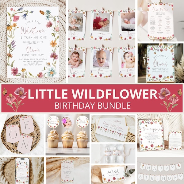 Wildflower First Birthday - Etsy